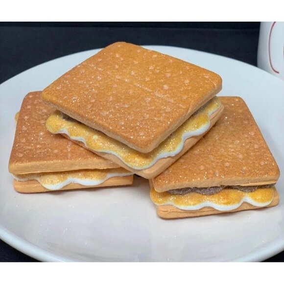 Rae Dunn | Holiday | 3 Smores Graham Cracker Chocolate Marshmallow Fake ...